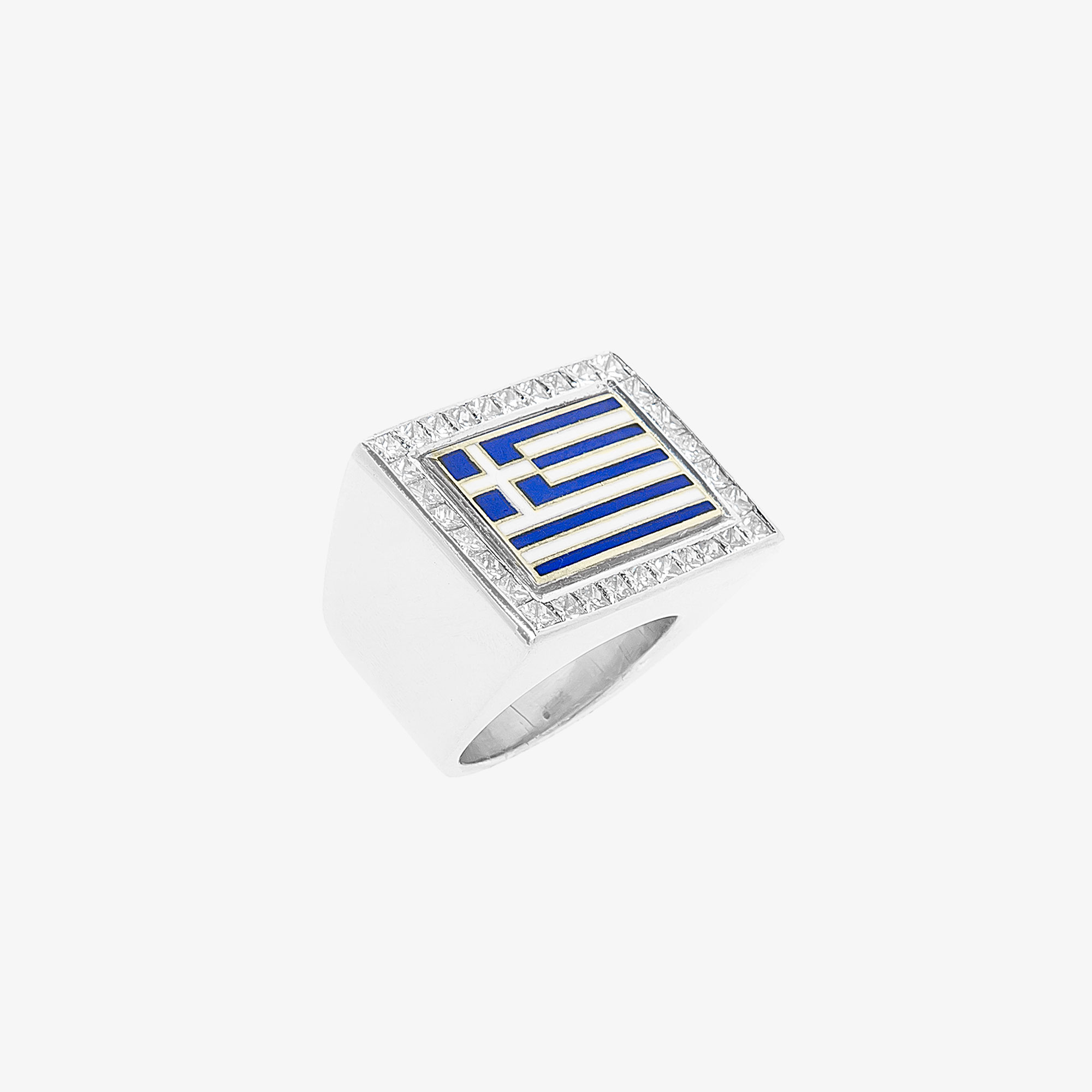 ΔΑΧΤΥΛΙΔΙ ΜΕ ΤΗΝ ΕΛΛΗΝΙΚΗ ΣΗΜΑΙΑ ΚΑΙ ΔΙΑΜΑΝΤΙΑ | Venetia Vildiridis E-Shop