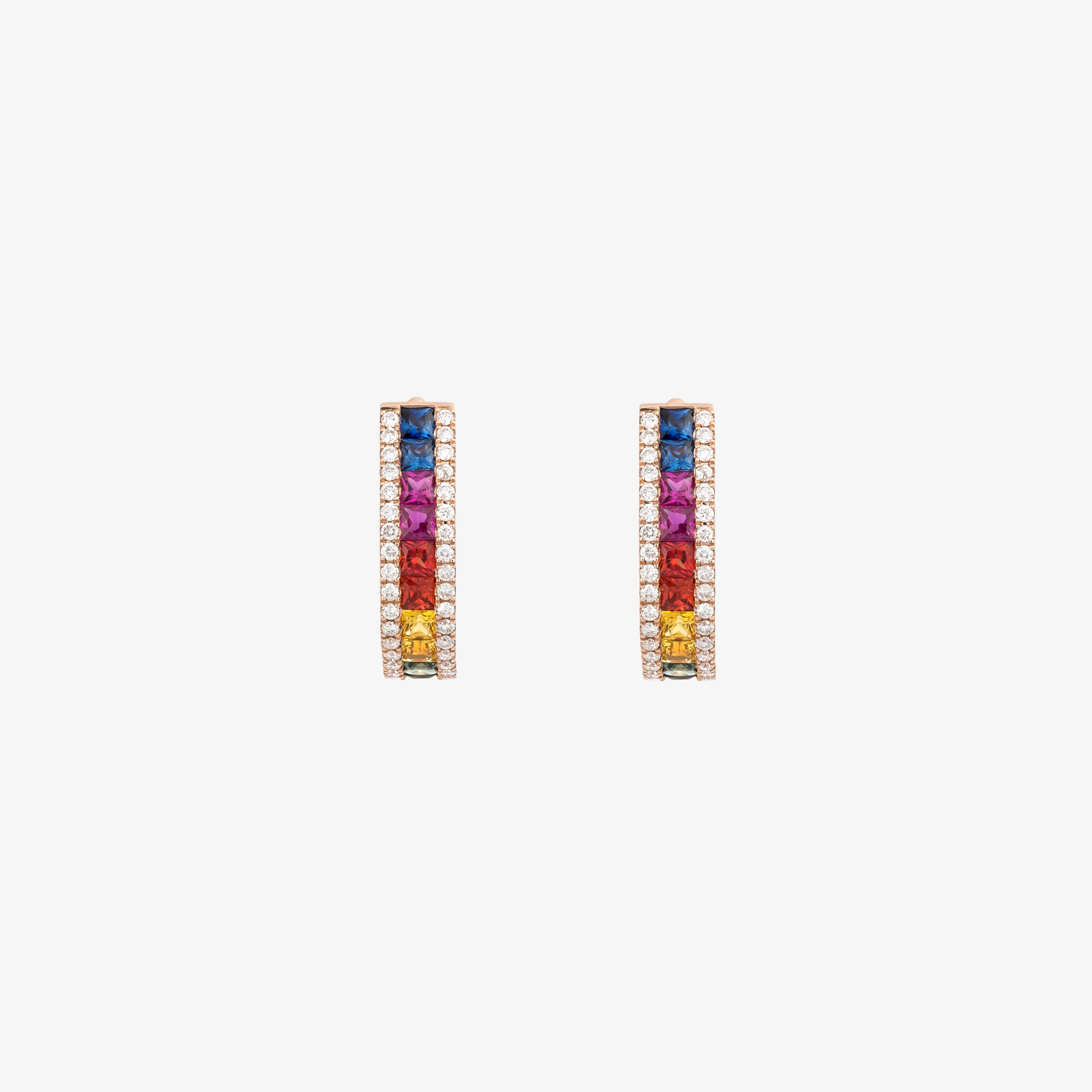 Rainbow small hoops | Venetia Vildiridis E-Shop