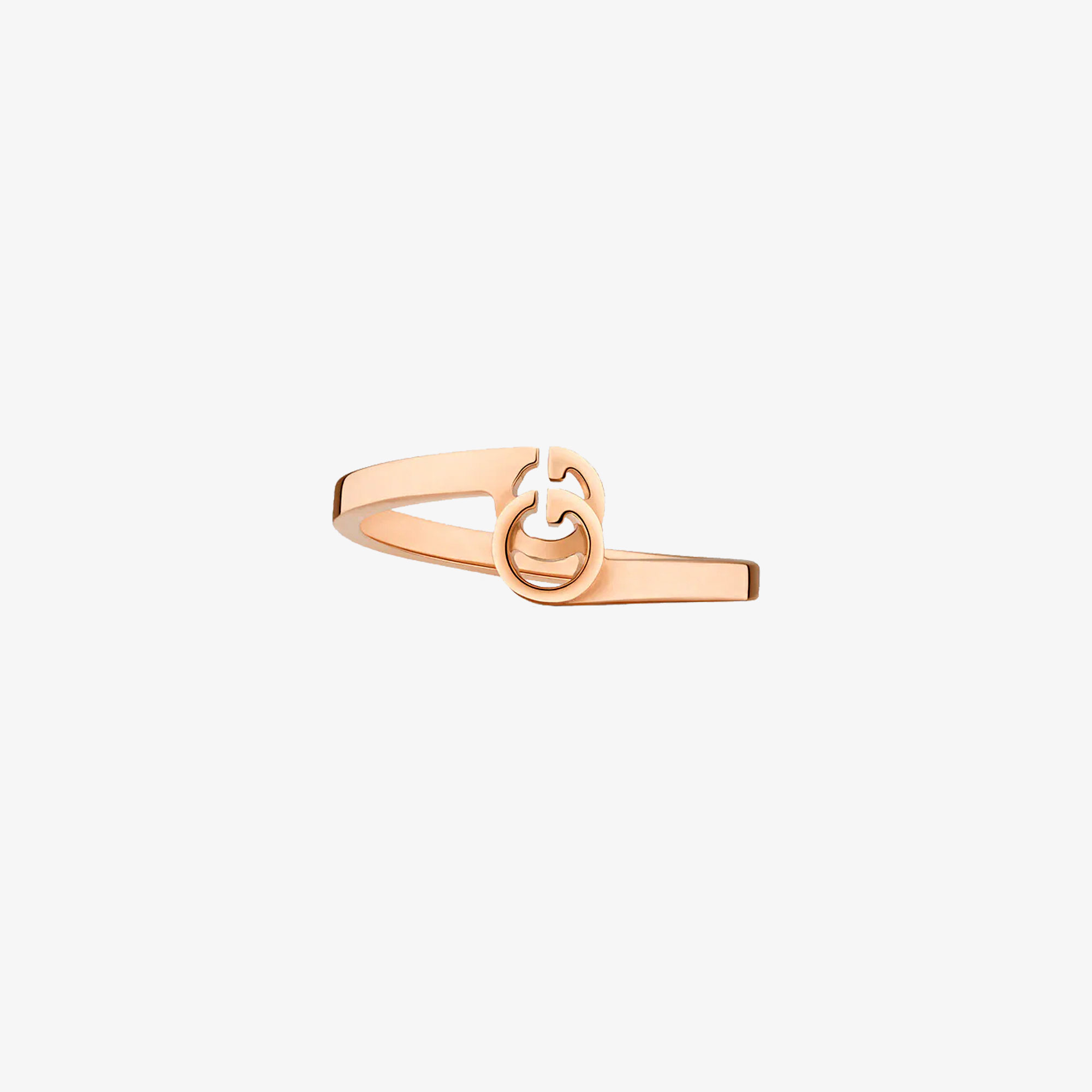 Gucci GG Running Pink Gold Stacking Ring | Venetia Vildiridis E-Shop