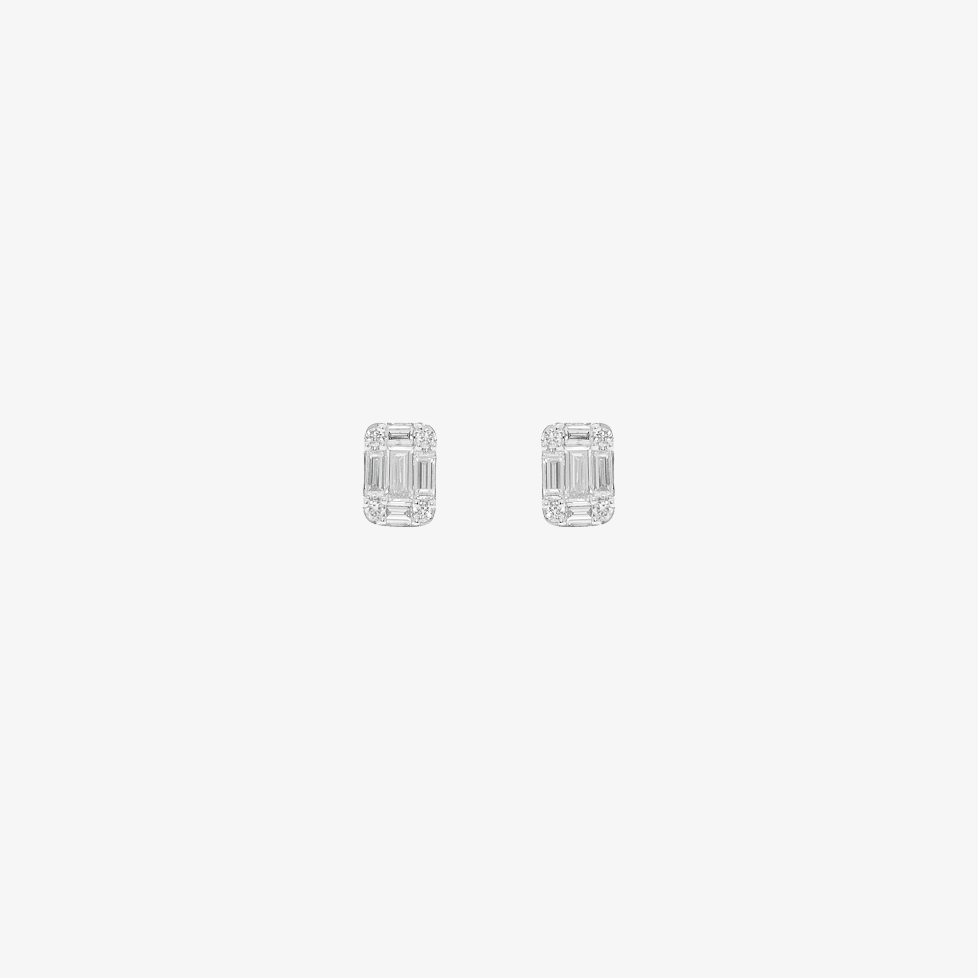 Invisible diamond studs | Venetia Vildiridis E-Shop