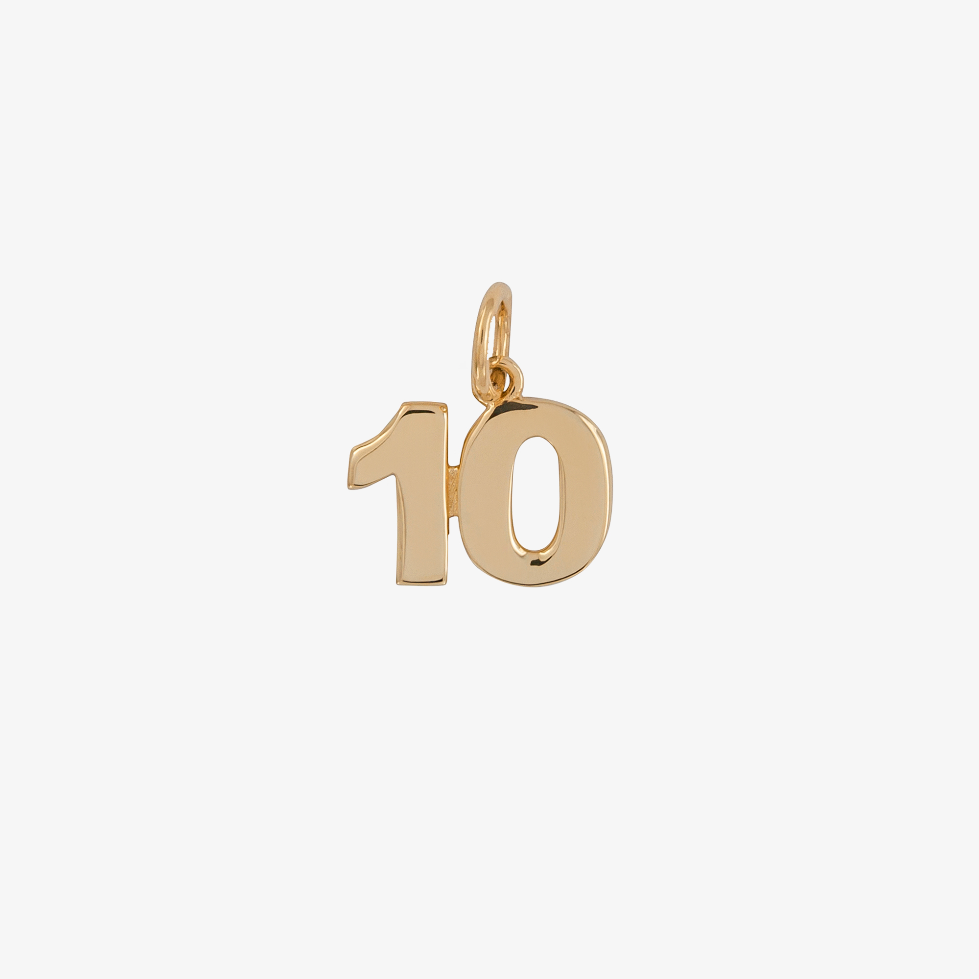Gold "10" pendant | Venetia Vildiridis E-Shop
