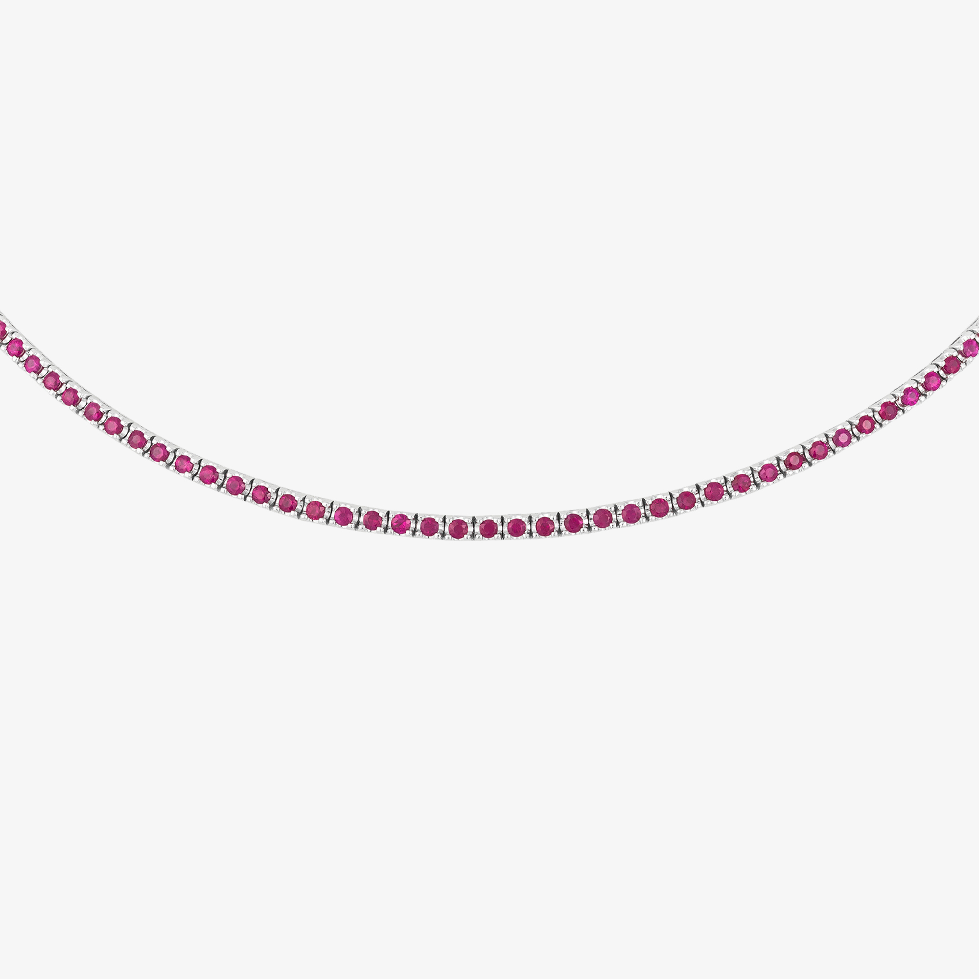 Ruby tennis necklace | Venetia Vildiridis E-Shop