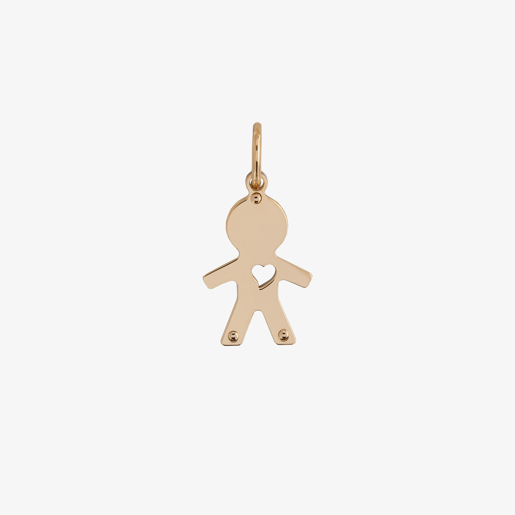 Small two-tone gold boy pendant | Venetia Vildiridis E-Shop Small two-tone gold boy pendant | Venetia Vildiridis E-Shop
