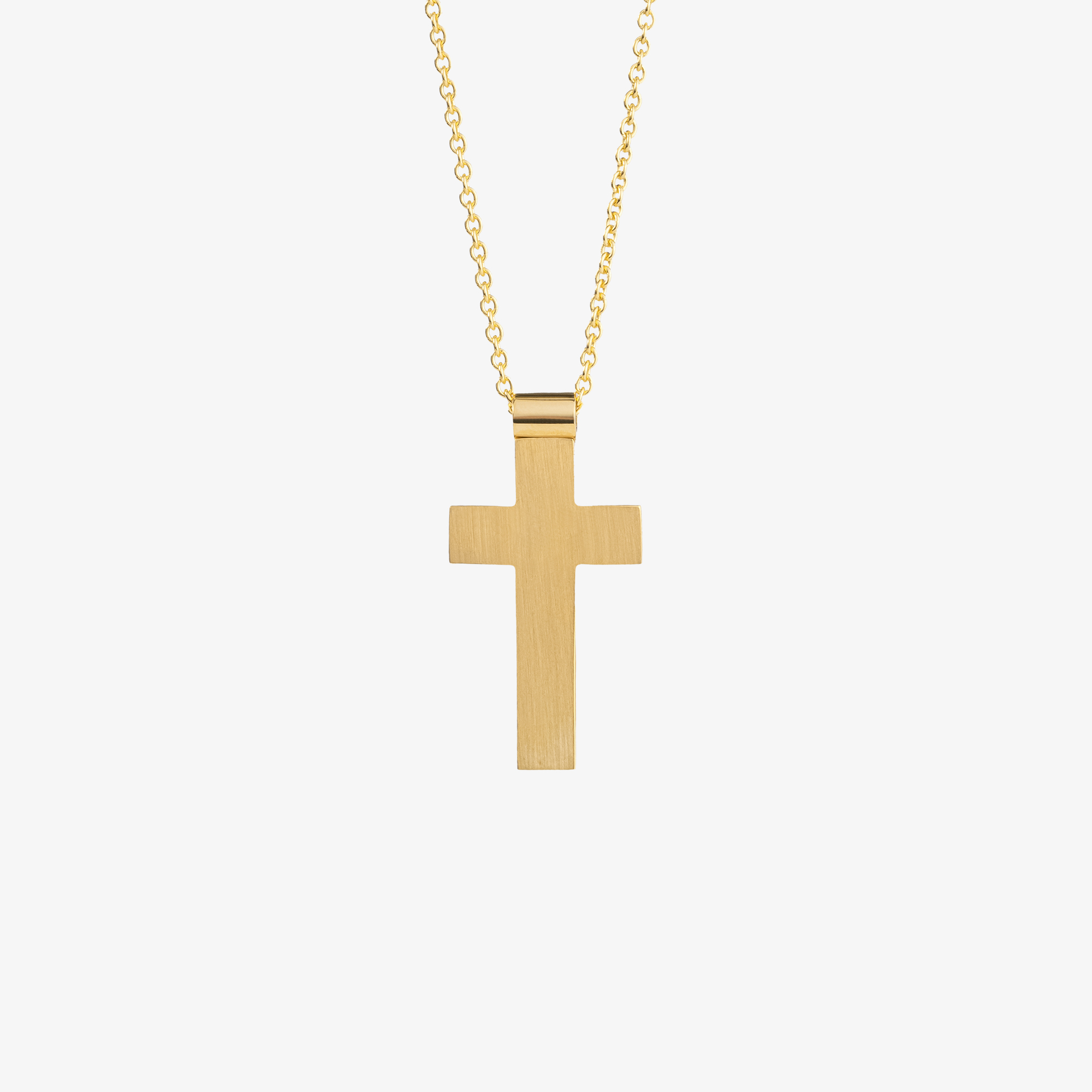 Matte gold cross | Venetia Vildiridis E-Shop