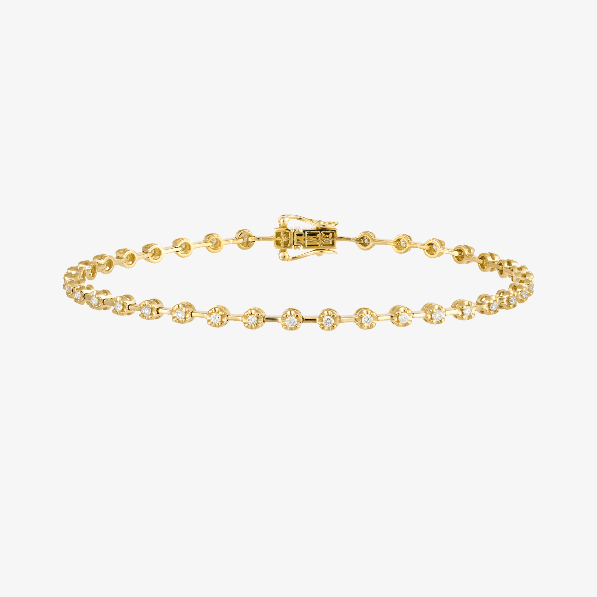 Gold riviera with diamonds | Venetia Vildiridis E-Shop