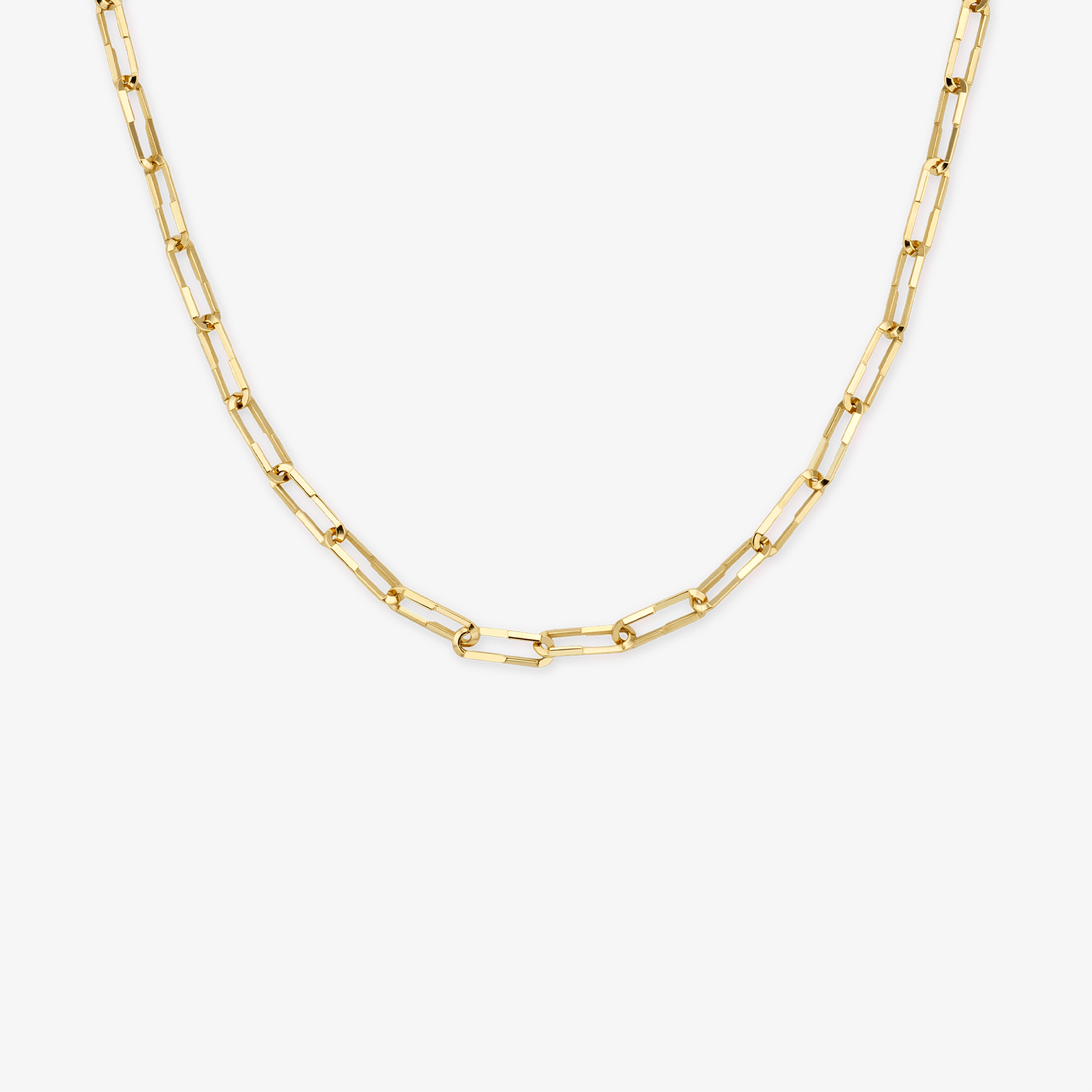 Gold Gucci paper clip chain | Venetia Vildiridis E-Shop