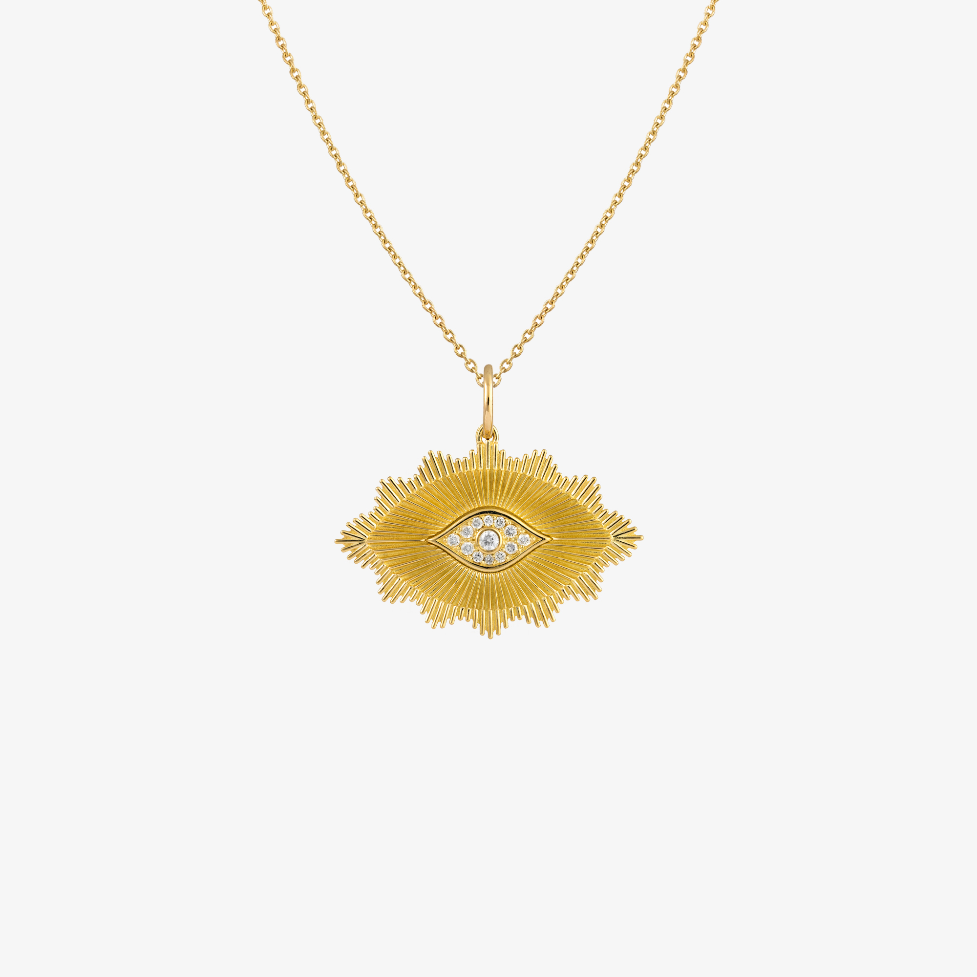 Gold eye pendant | Venetia Vildiridis E-Shop