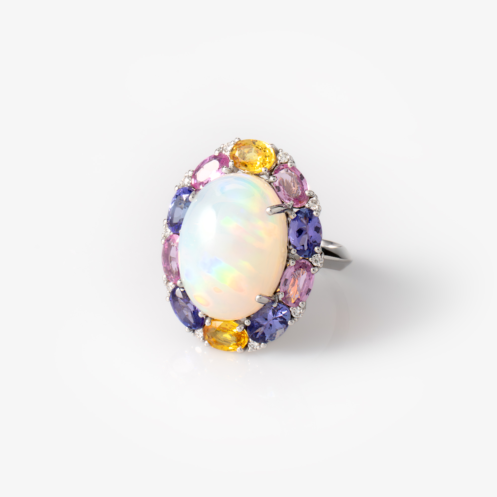 Rainbow opal ring | Venetia Vildiridis E-Shop